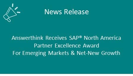 Answerthink Receives SAP® North America Partner Excellence Award for ...