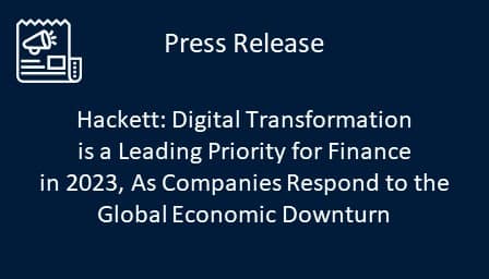 Hackett: Digital Transformation is a Leading Priority for Finance in ...