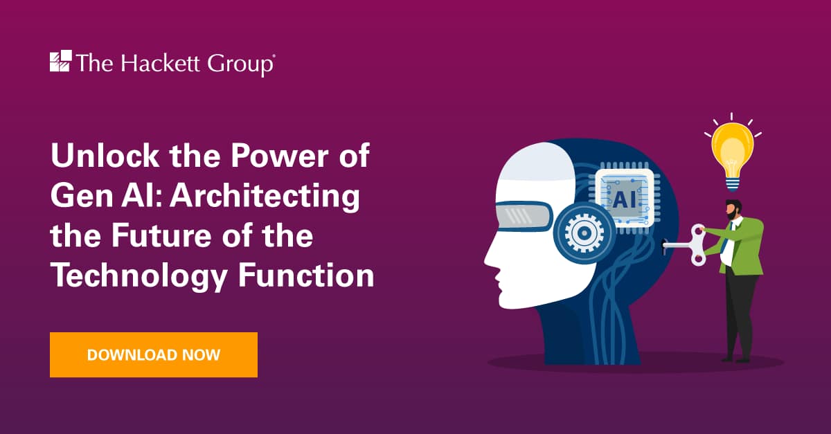 Gen AI: Five Steps IT Should Take Now - The Hackett Group®