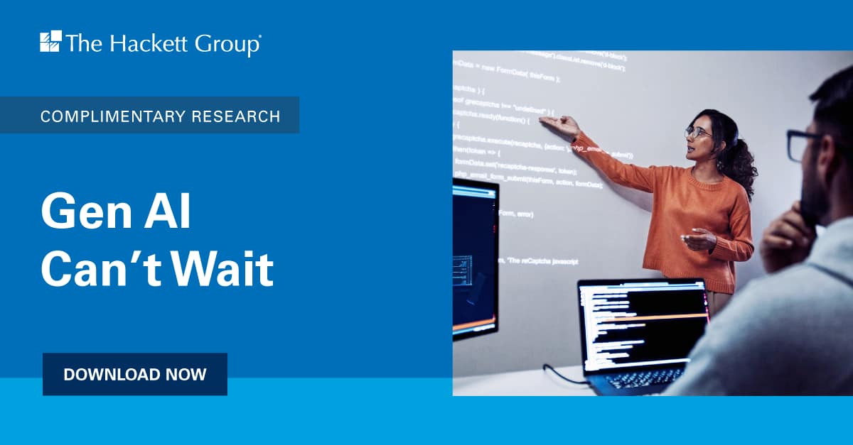 Gen AI Can’t Wait - The Hackett Group®