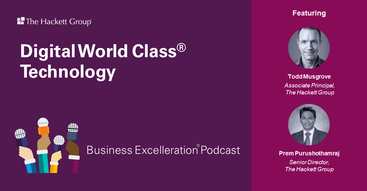 Digital World Class® Technology - The Hackett Group