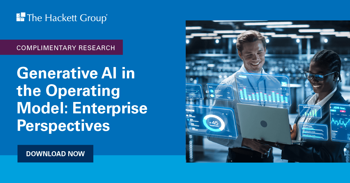Generative AI in the Operating Model - The Hackett Group®