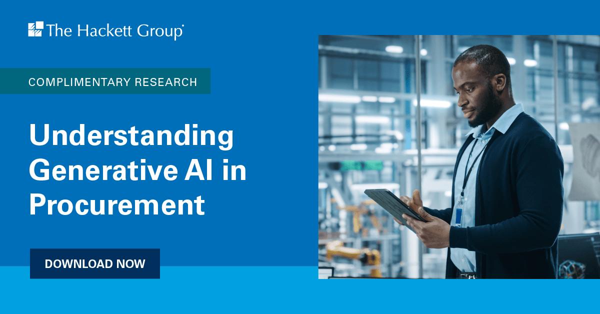 What to Know About Gen AI in Procurement - The Hackett Group®