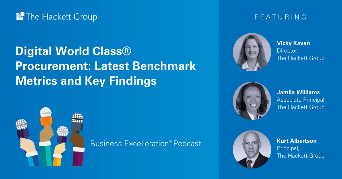Digital World Class® Procurement: Latest Benchmark Metrics and Key ...