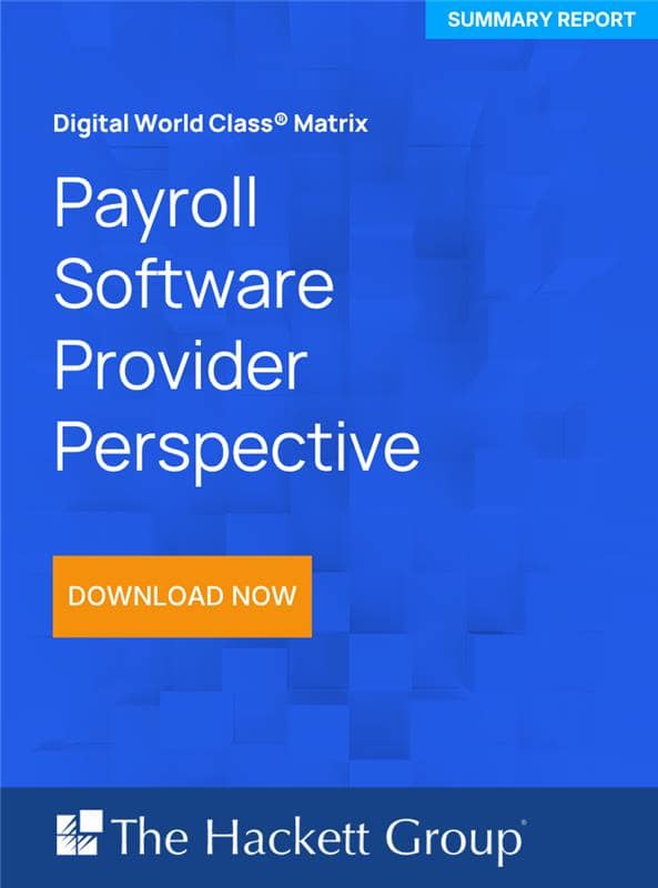 Digital World Class® Matrix: Payroll Software Provide Perspective ...