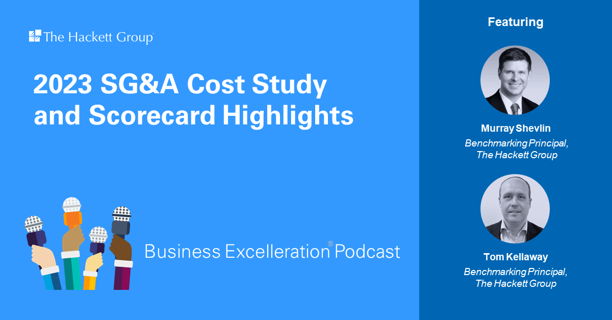 2023 SG&A Cost Study: Key Highlights - Gen AI Breakthrough
