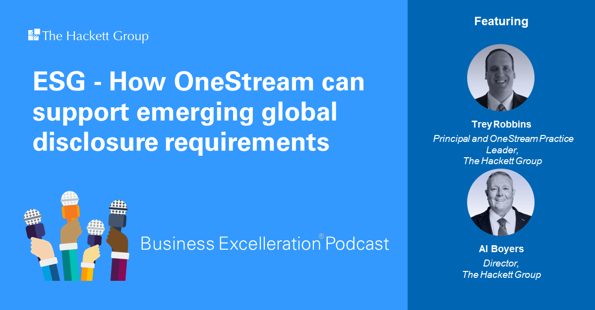 Navigating ESG Rules with OneStream - Gen AI Breakthrough