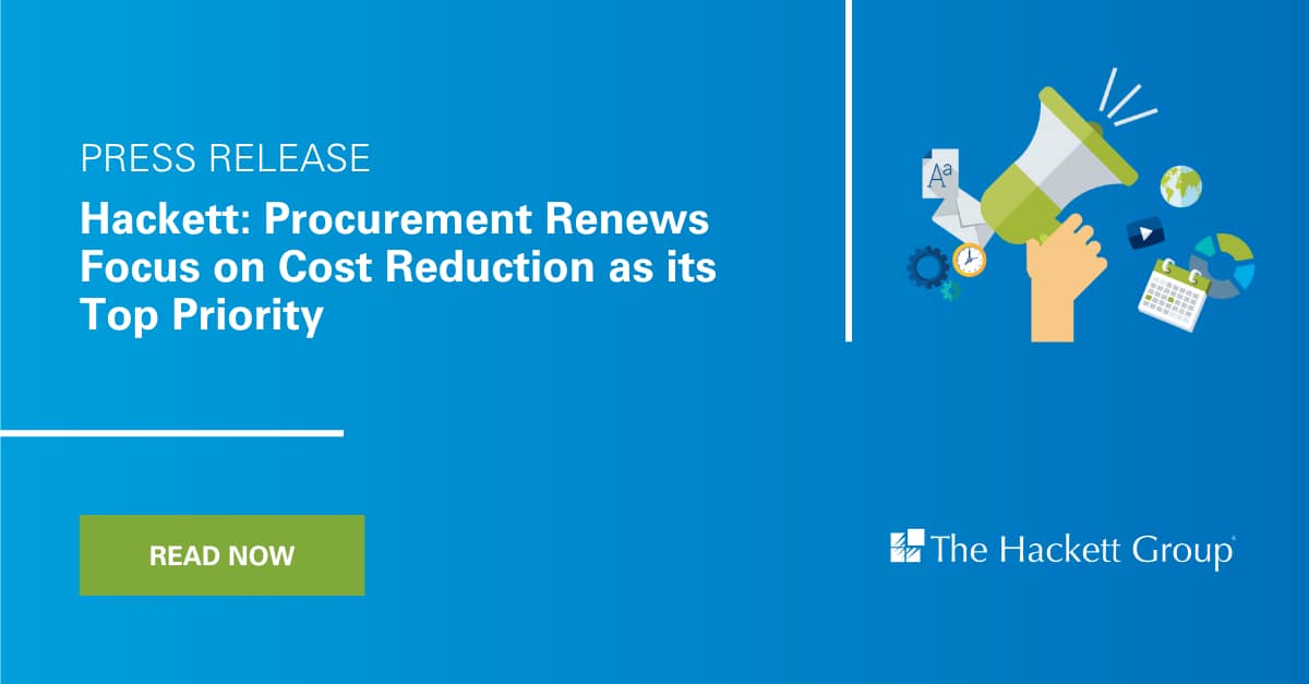 Procurement Key Issues Research - The Hackett Group®