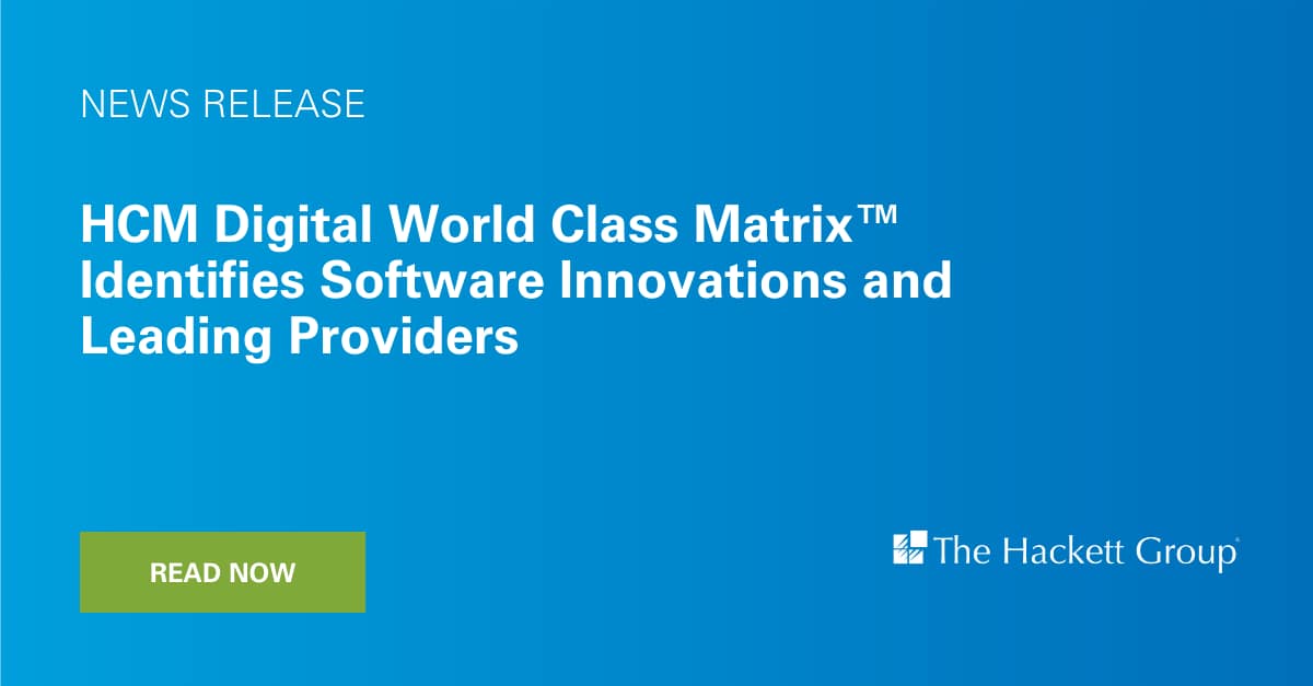 HCM Digital Matrix | The Hackett Group®