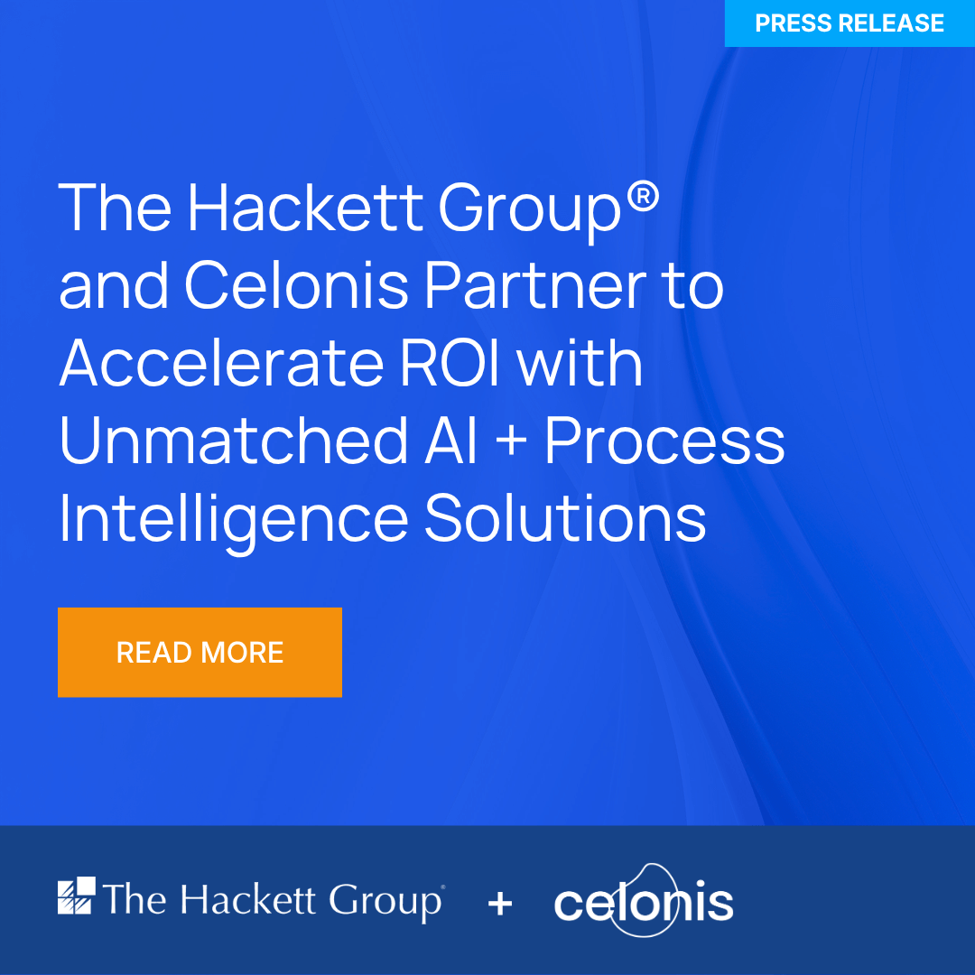 NEWS RELEASE - The Hackett Group® and Celonis Partner to Accelerate ROI ...