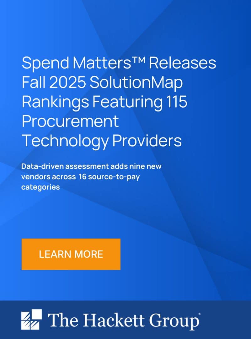 NEWS RELEASE - Spend Matters™ Releases Fall 2025 SolutionMap Rankings ...