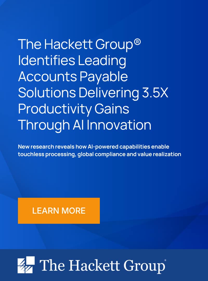 NEWS RELEASE - The Hackett Group® Identifies Leading Accounts Payable ...