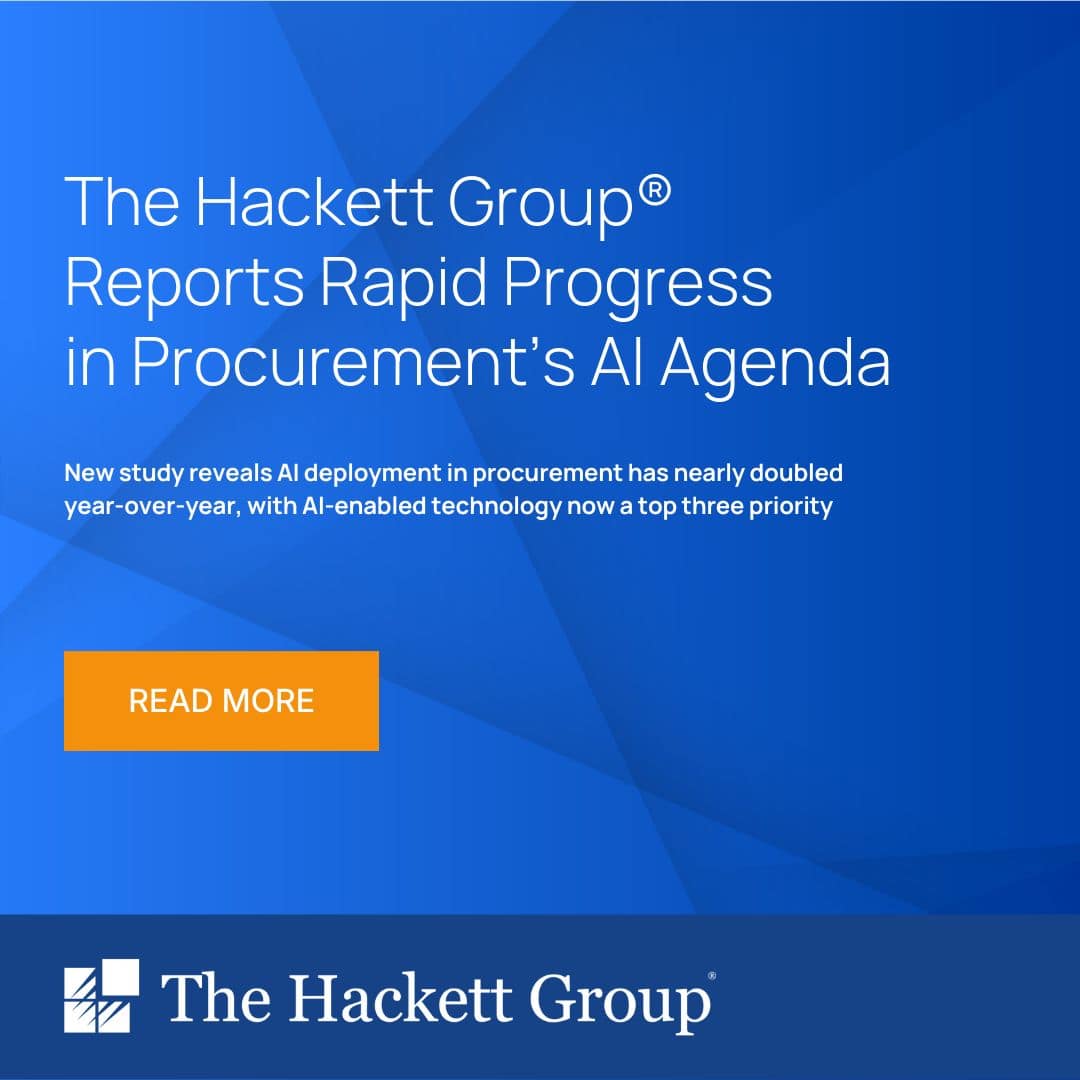 NEWS RELEASE - The Hackett Group® Reports Rapid Progress in Procurement ...