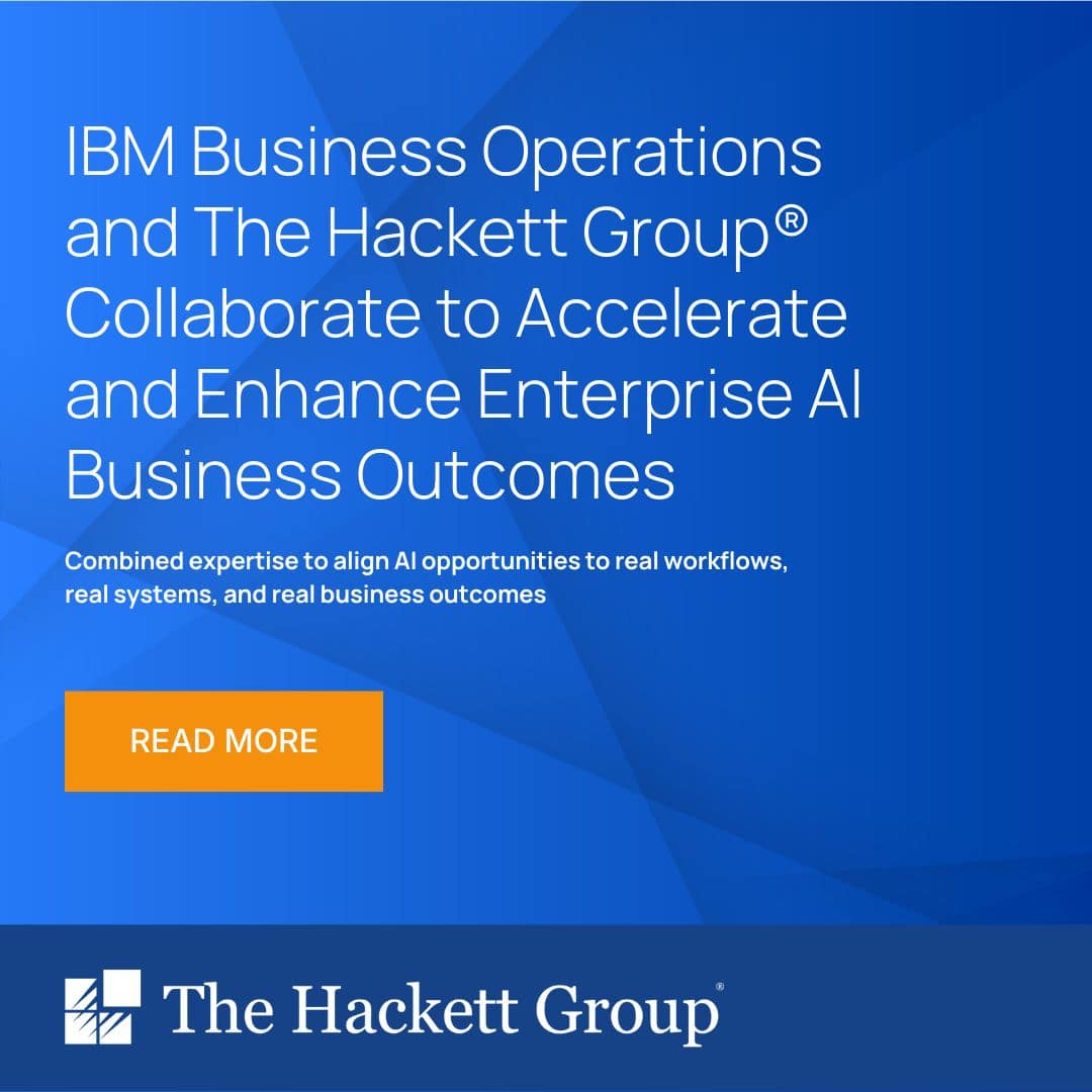 NEWS RELEASE - IBM Business Operations and The Hackett Group ...