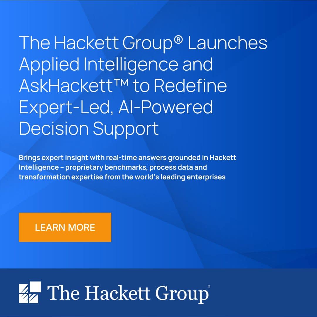 NEWS RELEASE - The Hackett Group® Launches Applied Intelligence and ...