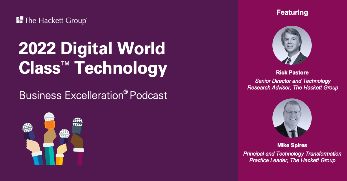 2022 Digital World Class Technology - The Hackett Group