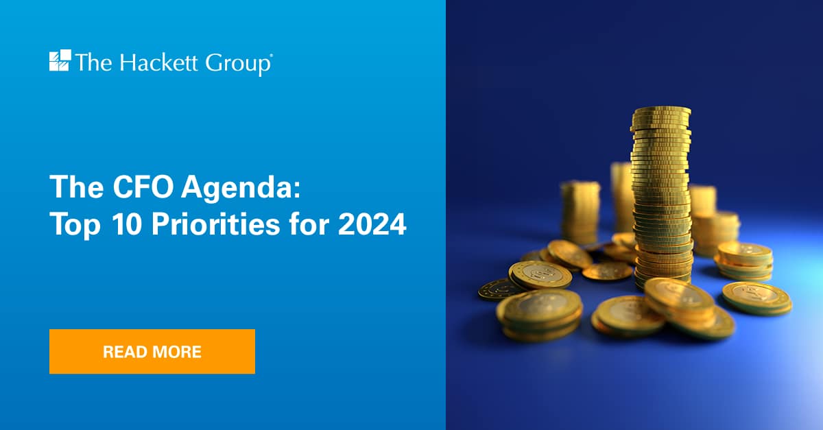 The CFO Agenda: 2024 Finance Key Issues - The Hackett Group