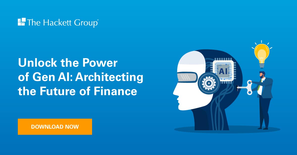Gen AI: Five Steps Finance Should Take Now - The Hackett Group