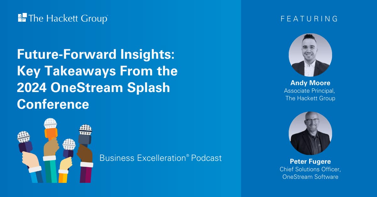 Future-Forward Insights: Key Takeaways From the 2024 OneStream Splash ...